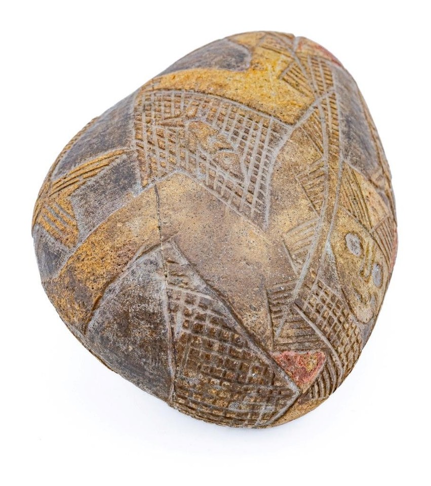 Extremely Rare Authentic Pre-Colombian "Un-Painted" Carved Peruvian Ica ...