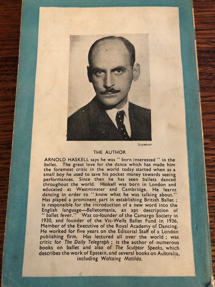 Vintage Paperback Pelican Books #122 BALLET by ARNOLD HASKELL, c. 1945 ...