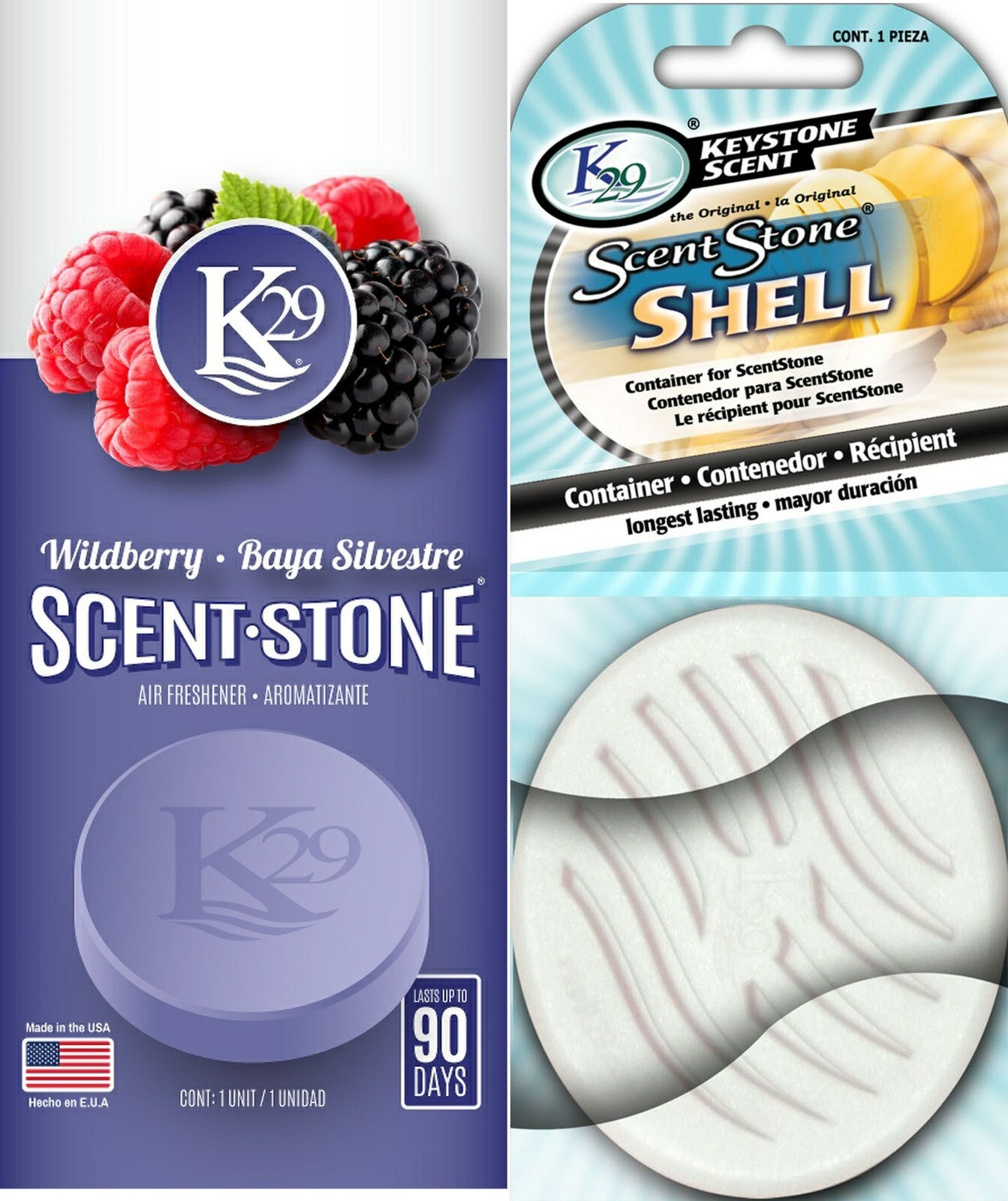 Scent Stones-K29 Keystone Air Freshener - WildBerry w/Shell (1 Stone ...