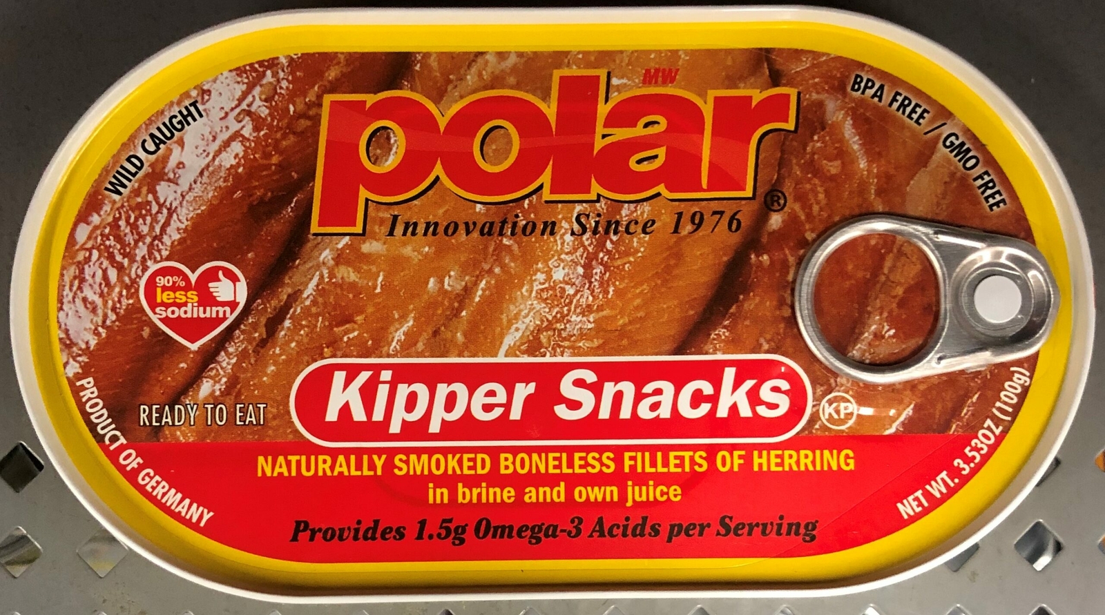 9+Cans+MW+Polar+Smoked+Boneless+Herring+Kipper+Snacks+3.53+Oz+Tin ...