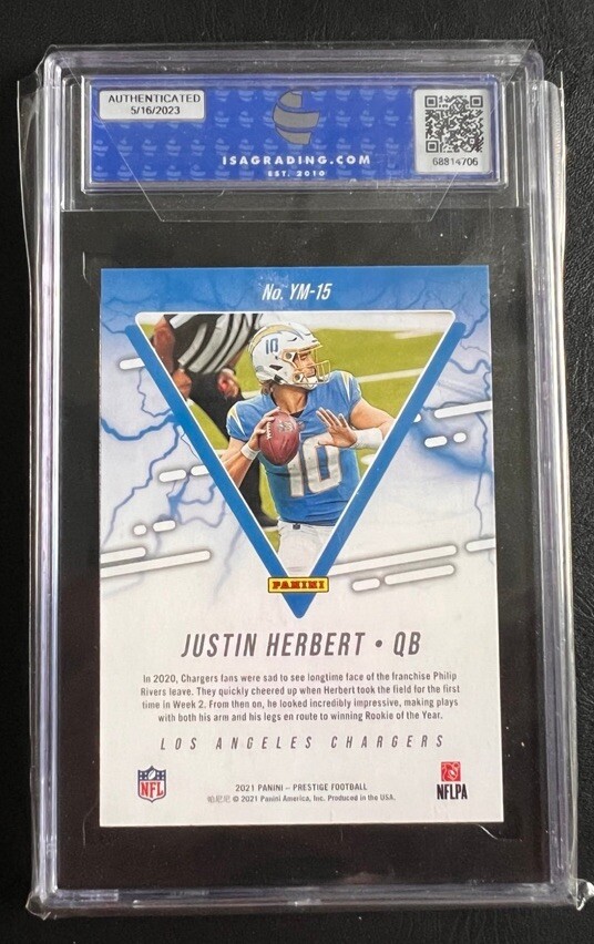 2021 Prestige Youth Movement Justin Herbert ISA 9 | eBay