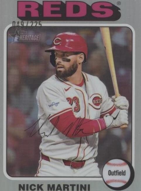2024 Topps Heritage High Number - Nick Martini #591 Chrome Silver ...