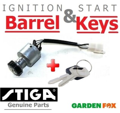 Genuine STIGA Combi Essential 1066 - Starter Ignition BARREL & KEYS ...