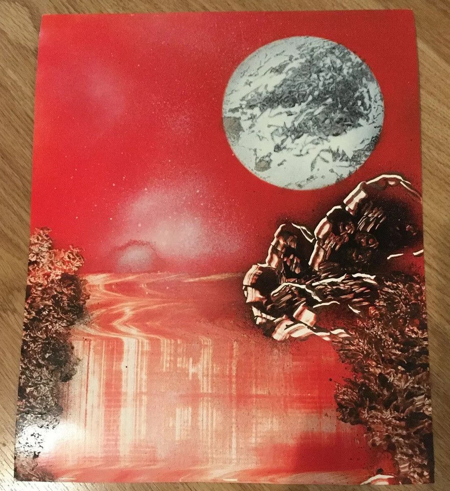 VINTAGE 80s 90s FANTASY SCI FI SPACE ART PAINTINGS X2 ON PAPER | eBay UK