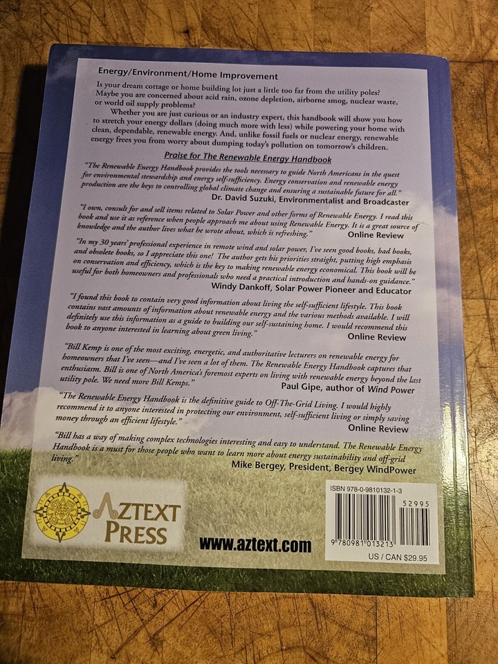 The Renewable Energy Handbook : The Updated Comprehensive Guide to ...