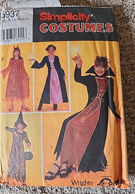 Simplicity 5937 Size A (7-14) Devil Witch Ren-fair costume sewing ...