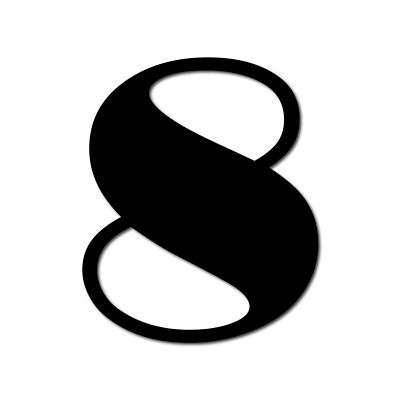 HOUSE NUMBER 8 Broadway Acrylic Large Floating Stylish Modern Gloss ...