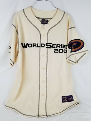 Arizona Diamondbacks 2001 World Series Jersey Size XL Majestic ...