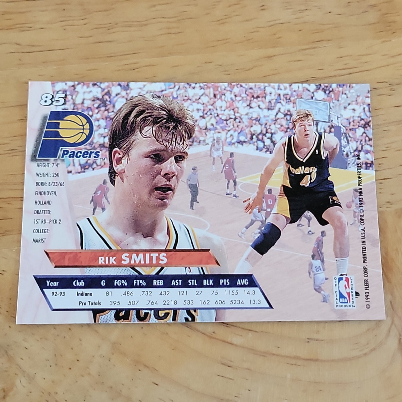 1993 1994 FLEER ULTRA BASKETBALL CARD RIK SMITS #85 | eBay