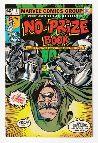 Marvel Comics Group The Official Marvel No-Prize Book #1 Jan 1982 1st ...