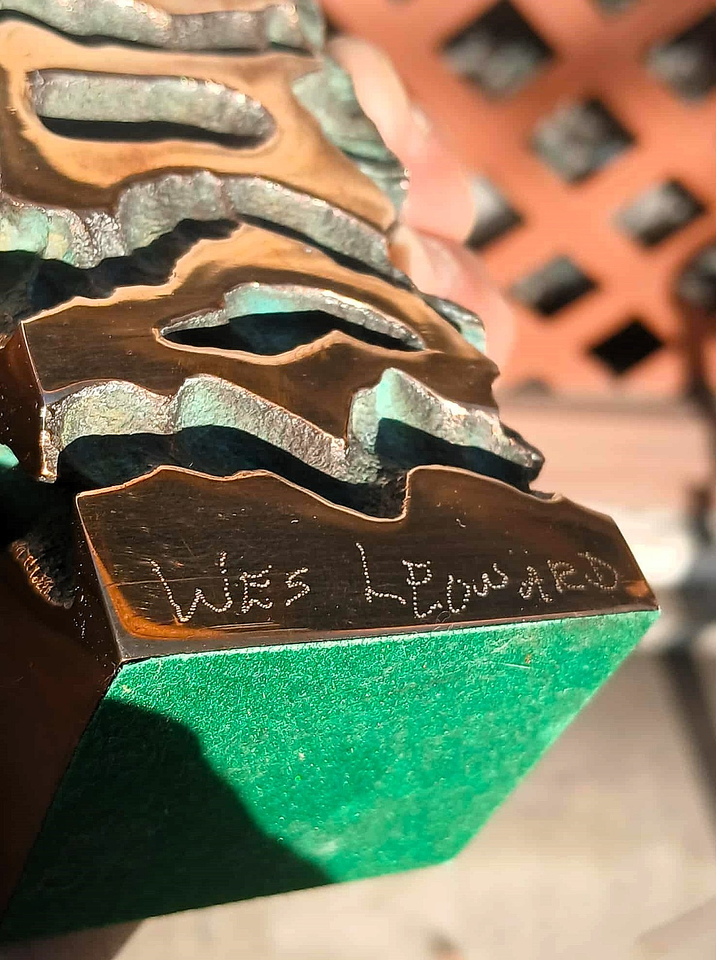 Stunning Wes Leonard One of A Kind Solid Polished Cast Bronze ...