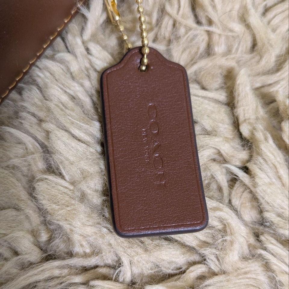 COACH CW008 2way Shoulder Canvas Leather Brown H6.5xW9.6xD2.5 In Used ...