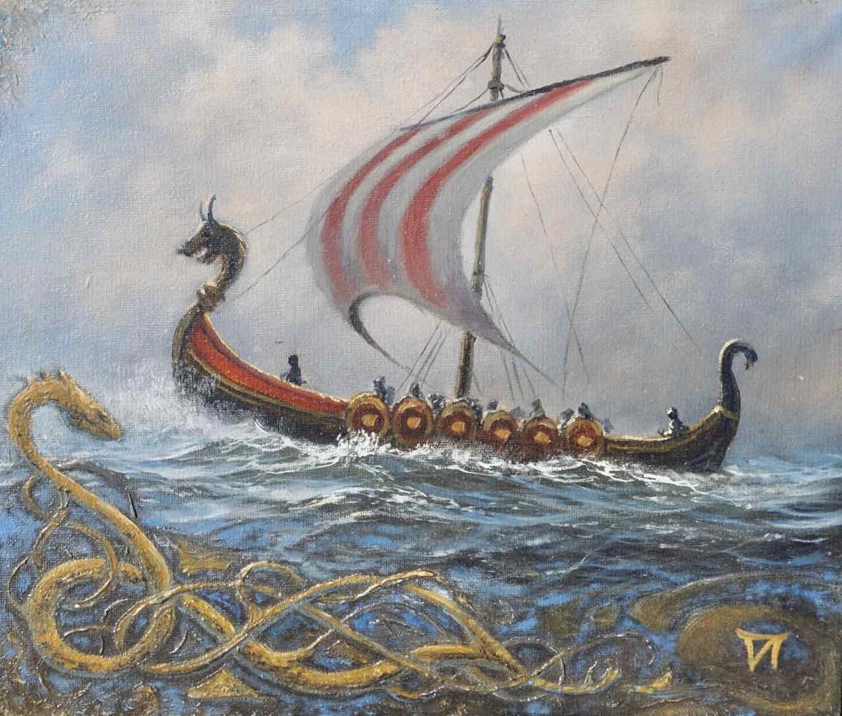 Viking Longship Art