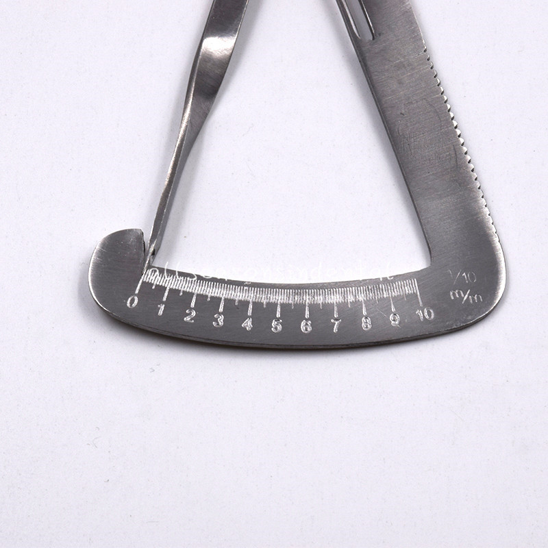 Dental Stainless Steel Wax Metal Crown Gauge Caliper Ruler Measuring ...