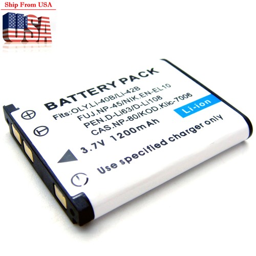 3.7v Battery For LB-012 Kodak EasyShare HD Pixpro Zoom CZ52 FZ51 FZ52 ...