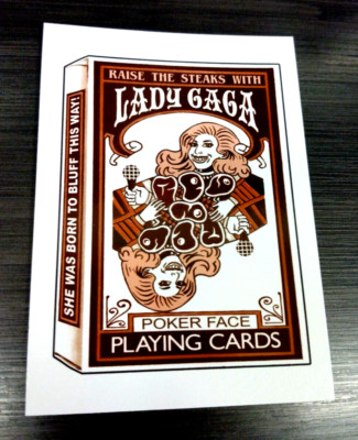 2017 Wacky Packages 50th Anniversary "LADY GAGA PLAYING CARDS " SEPIA ...