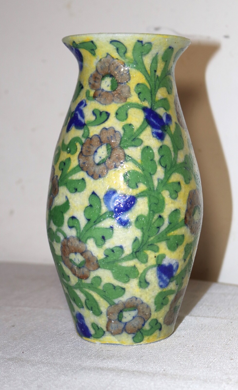antique 1800's handmade multan india pakistan ceramic pottery kashi ...
