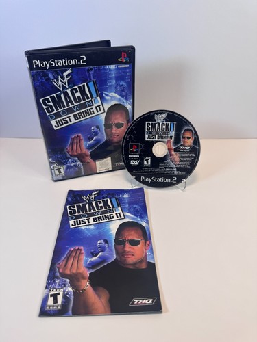 WWF Smackdown Just Bring It Sony PlayStation 2 PS2 THQ - Complete w ...