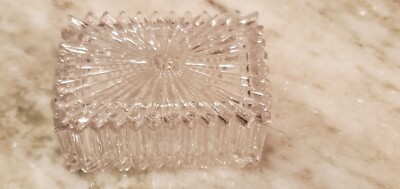 Heisey Vintage 3.75" Cigarette/Trinket Box/Holder and Cover Mint | eBay