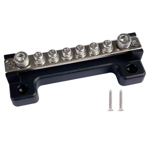 6 Terminals Bus Bar 4" Ground Distribution Block Brass Battery Busbar ...