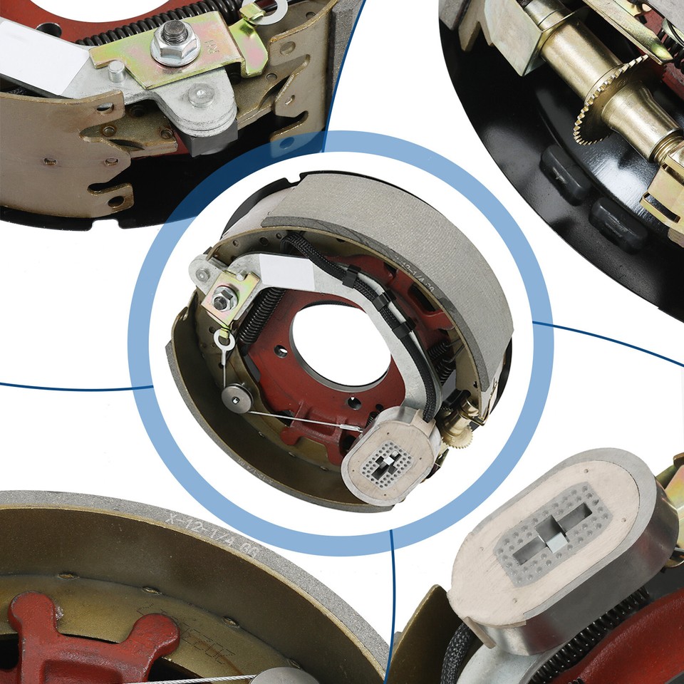 Electric Trailer Backing Plate Brake 12-1/4 x 3-3/8 8000 Set for Dexter ...