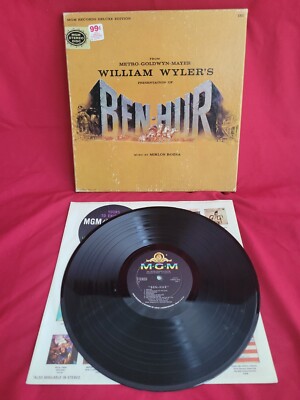 Ben Hur Box Set Book And LP Vinyl Record Album Miklos Rozsa Deluxe ...