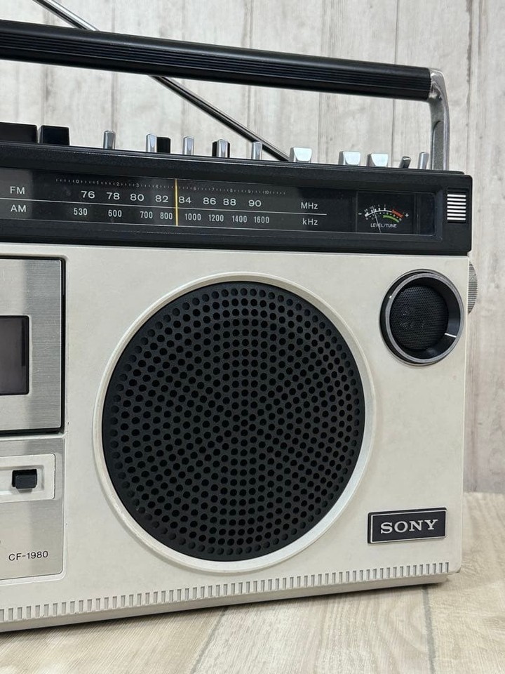 Sony CF-1980 Portable Radio Cassette Player Boombox FullyFunction S ...