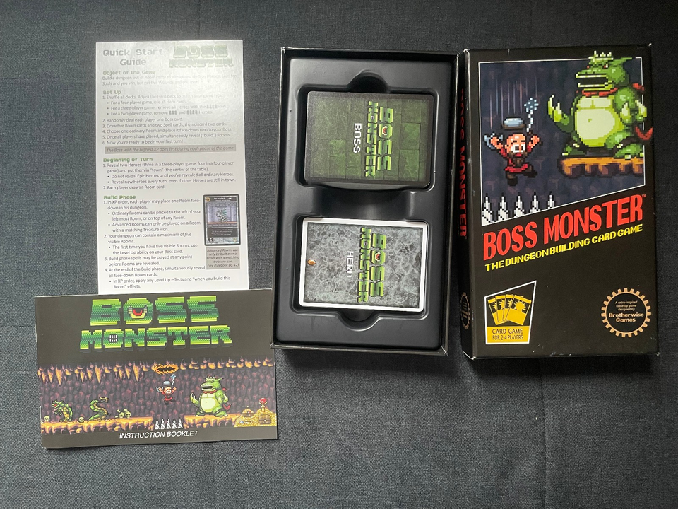 Boss Monster Base Game + The Next Level and Paper and Pixels Expansions ...