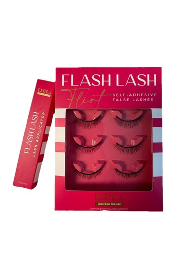 LWYA by Kim Gravel Flash Lash Self Adhesive Lashes w/ Applicator-Flirt A673629 | eBay