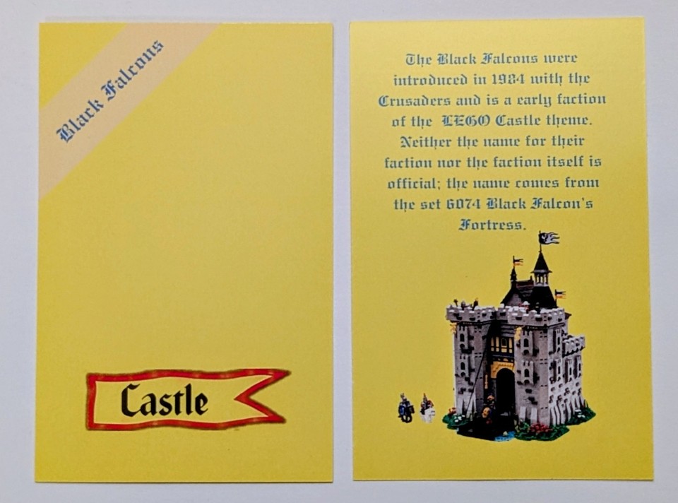 Lego Classic Castle Black Falcons Shield Logo - Enamel Pin Badge on ...