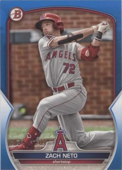 2023 Bowman - Prospects Zach Neto #BP-64 Purple /250 (RC) for sale ...