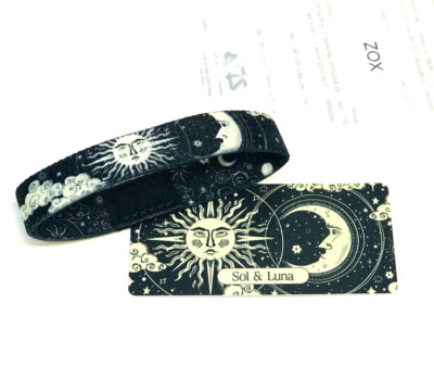 ZOX **SOL & LUNA** Silver Small Single Wristband w/Card Sun & Moon | eBay