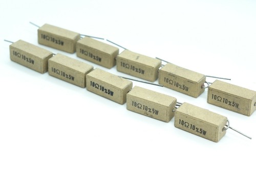 10 Ohm 5 Watt Resistor 10% Lot of 10 - New | eBay