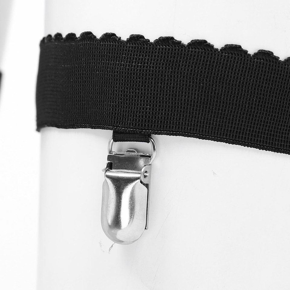 Women Garter Belt Clip Sock Thigh High Garter Belt Holder Fastener ...