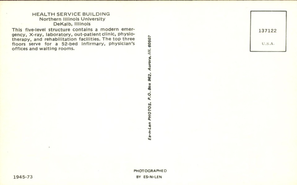 Health Service Building Northern Illinois University DeKalb IL ~ 1970s ...