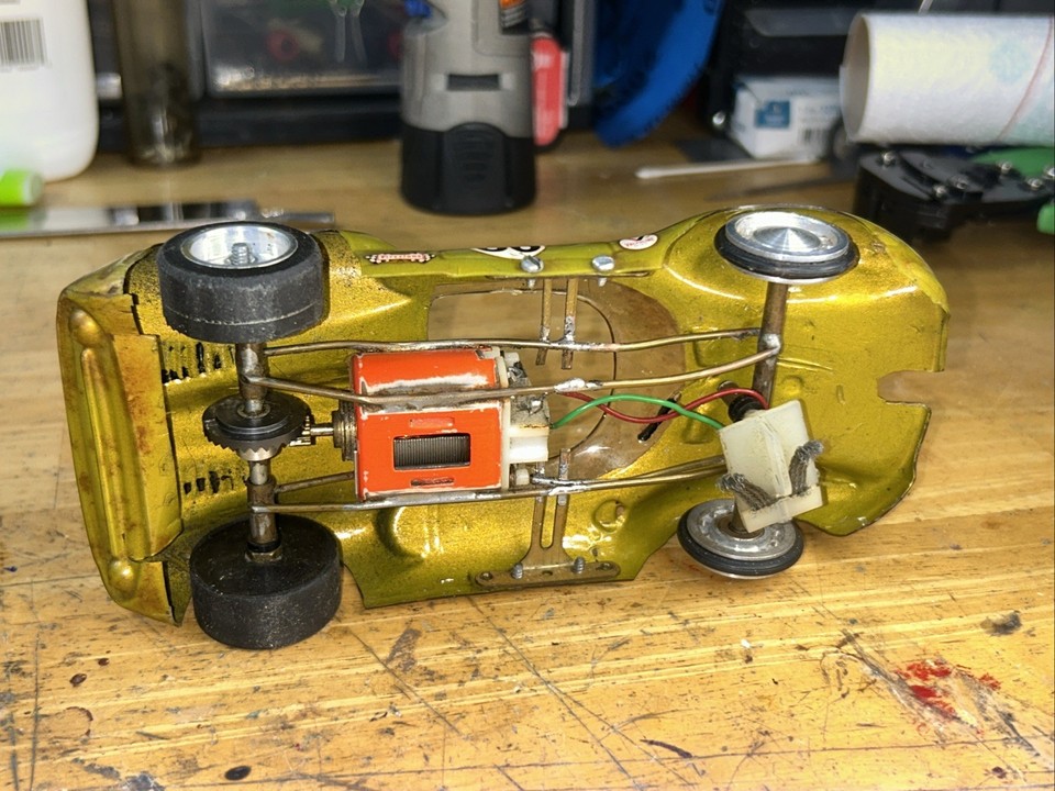 Runner Slot Car 124 scale homemade chassis brass | eBay