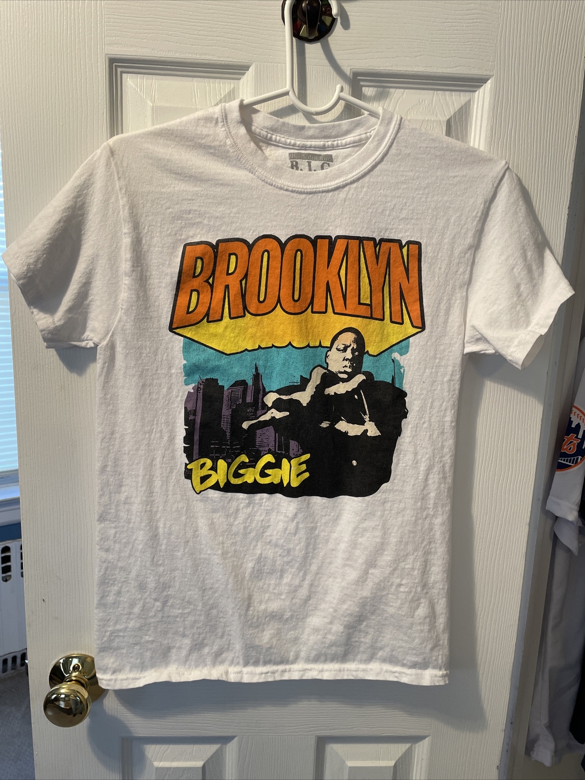 Notorious BIG Biggie Smalls Men’s White Shirt Size Sm… - Gem