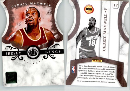 2010-11 Donruss - Jersey Kings Cedric Maxwell #17 Emerald Die-Cut for ...