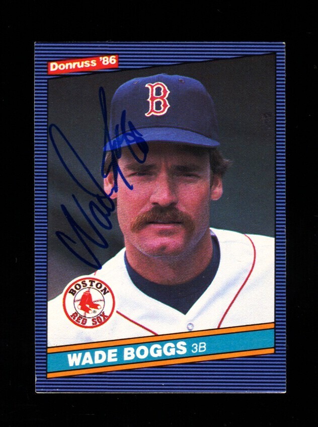 1986 DONRUSS WADE BOGGS #371 RED SOX SIGNED AUTOGRAPH VINTAGE | eBay