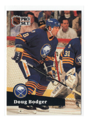 Hockey Card - 1992 Doug Bodger 19 - Buffalo Sabres NHL Pro Set 1991-92 ...