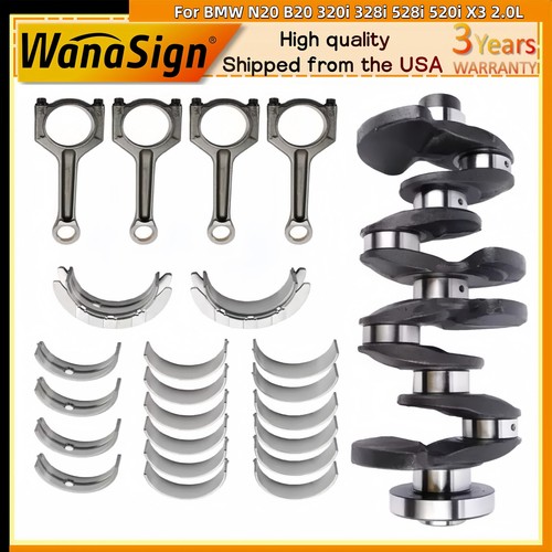Crankshaft & Con Rod & Rod Bearings For BMW N20 B20 320i 328i 528i 520i ...