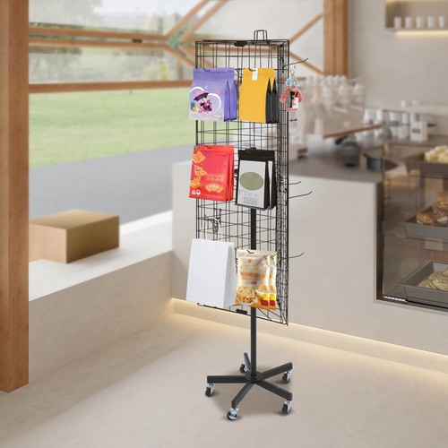 Floor Standing Gridwall Display Stand, Moveable Triangular Grid Panel ...