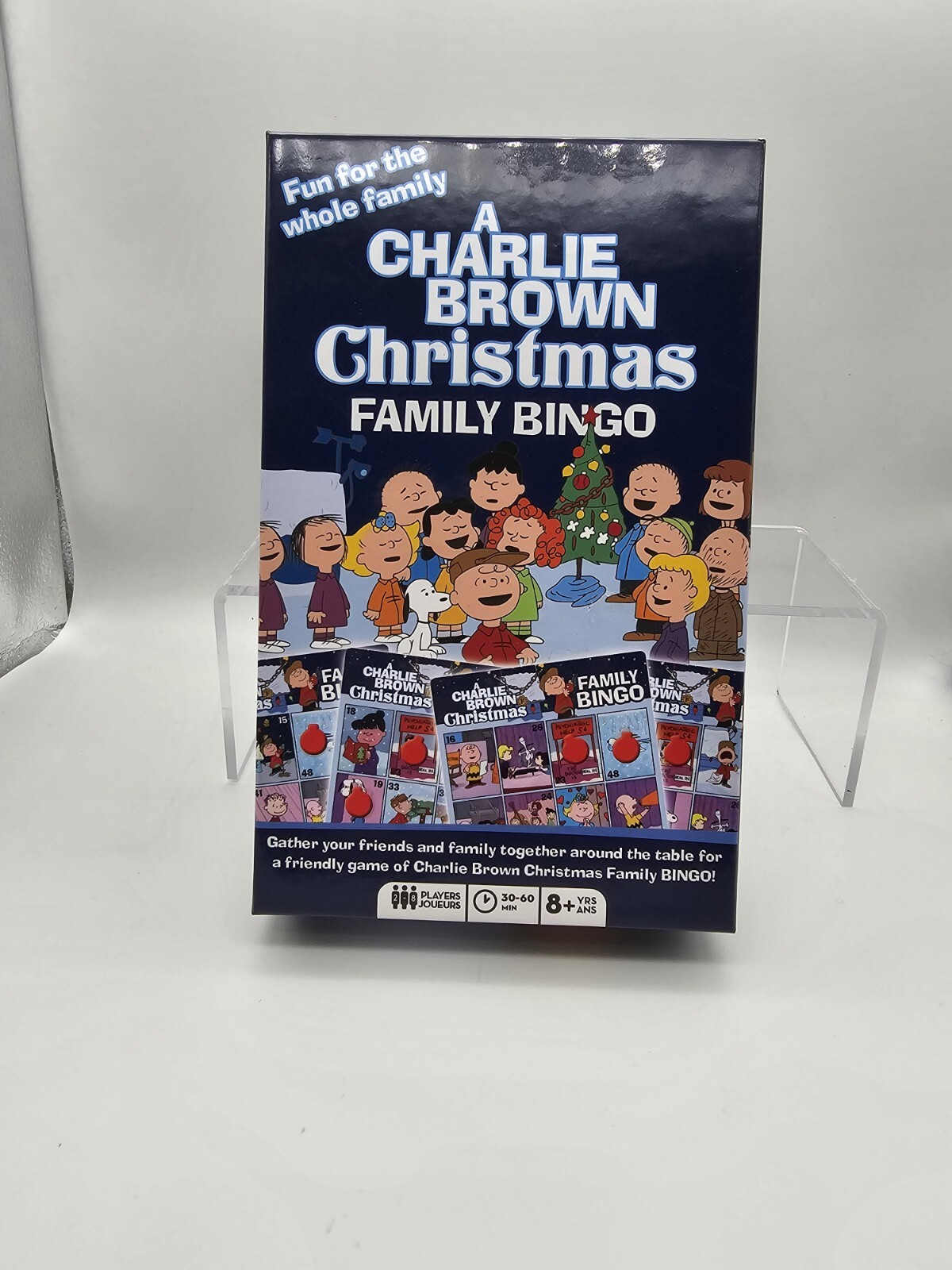 Charlie Brown Christmas Bingo Game 2-18 Players Gift Kids Fun Snoopy ...