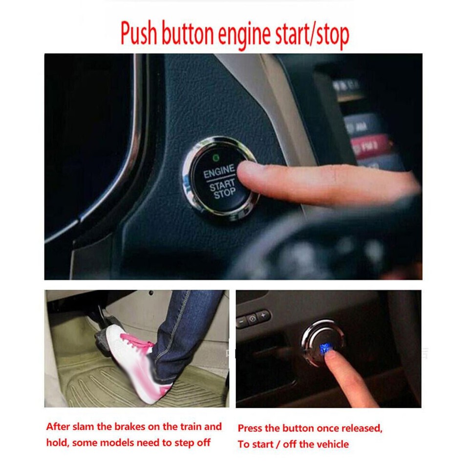 Car Ignition Switch Keyless Entry Remote Starter Engine Push Start ...