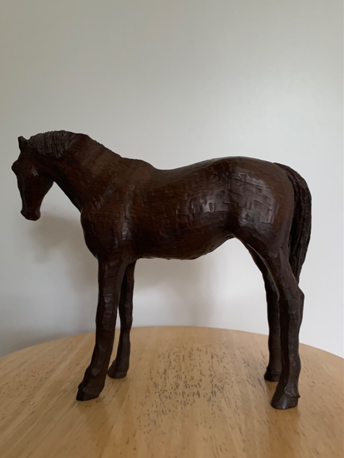 BREYER LIKE HEAVY PLASTIC WOOD CUT THOROUGHBRED MARE HORSE RED MILL ...