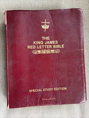The King James Red Letter Bible Special Study Edition Large Print Old ...