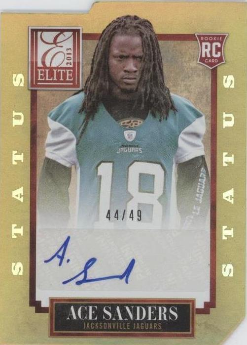 2013 Panini Elite - Rookie Ace Sanders #103 Status Gold Die-Cut /49 (AU ...