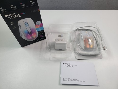 Roccat Kone XP Air Wireless Gaming Mouse - White 🌈 RGB, Dock, USB-C | eBay