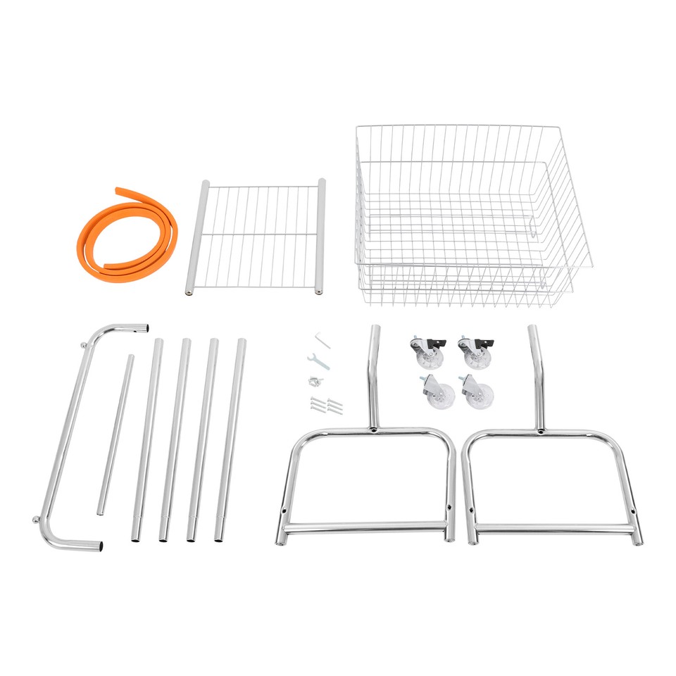 Large Capacity Clothes Cart Rolling Laundry Cart Laundry Cart with ...