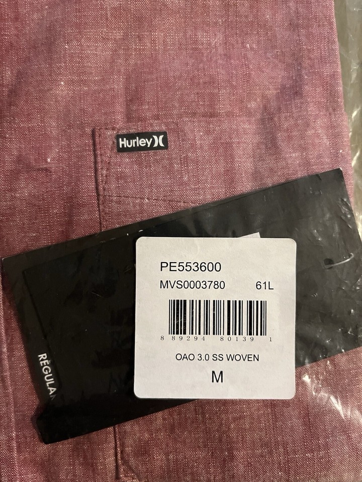 BRAND NEW w tags Hurley Men's One and Only Button down SS Shirt ...